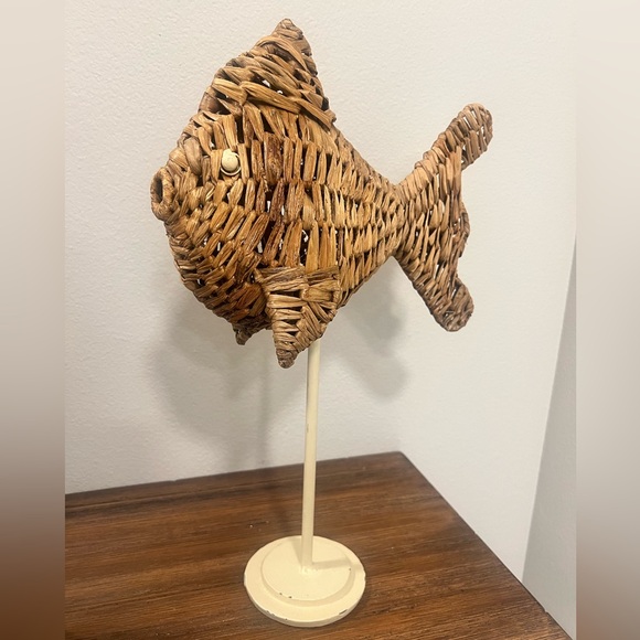 Accents | Wicker Fish Statue | Poshmark